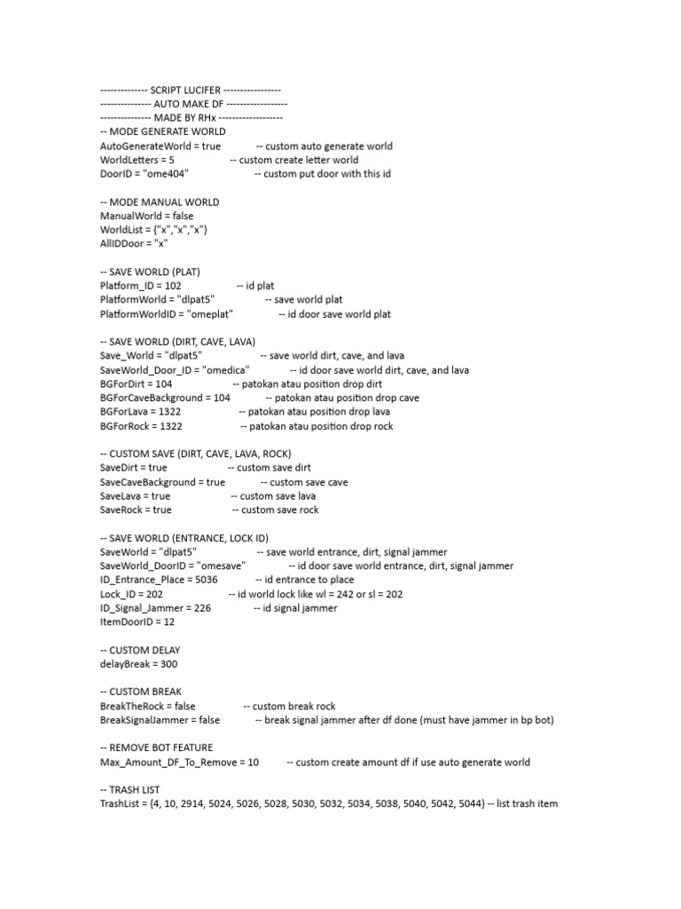 SCRIPT Dirt Farm | PDF