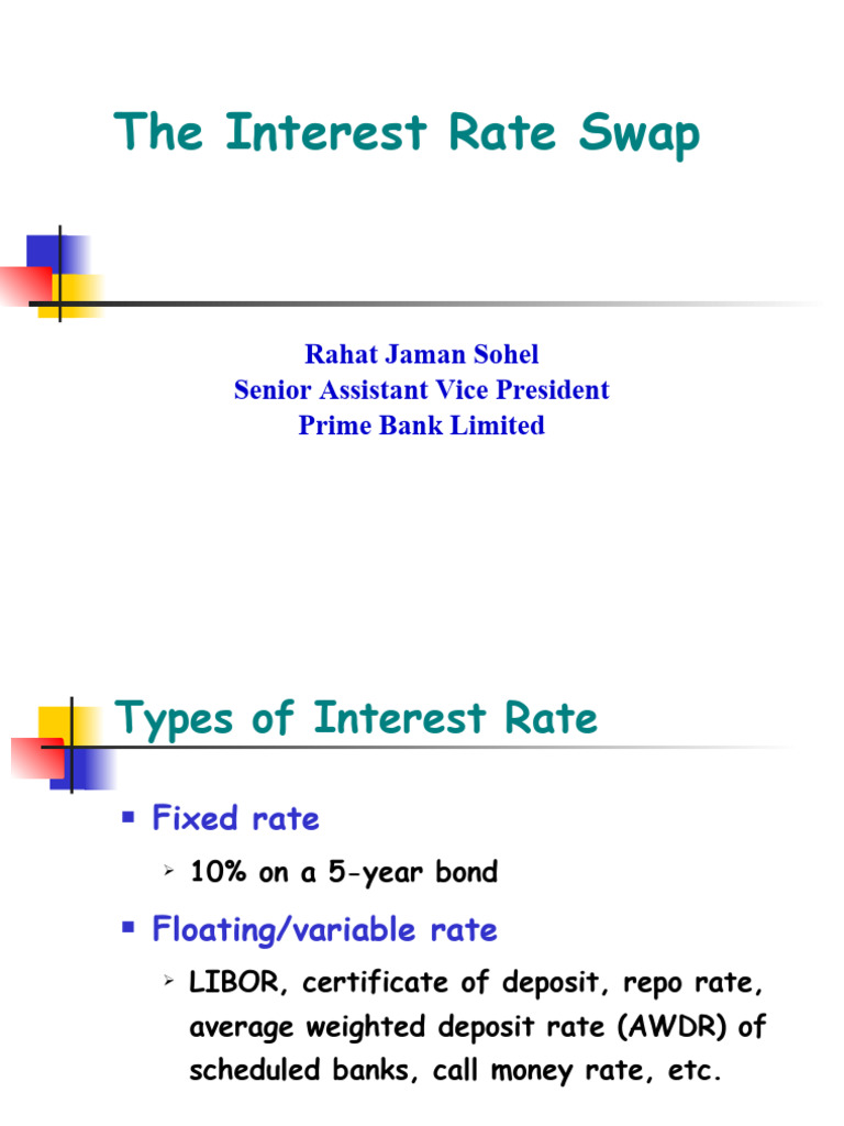 Interest Rate Swap | PDF | Swap (Finance) | Interest