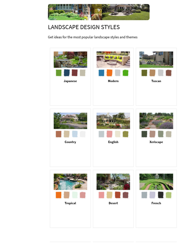 Garden Design Style - Landscaping Network | PDF