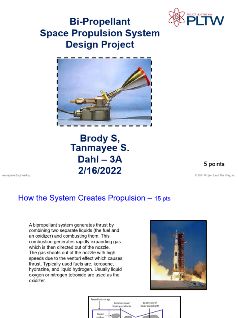 Space Propulsion Report | PDF | Rocket Engine | Rocket Propellant