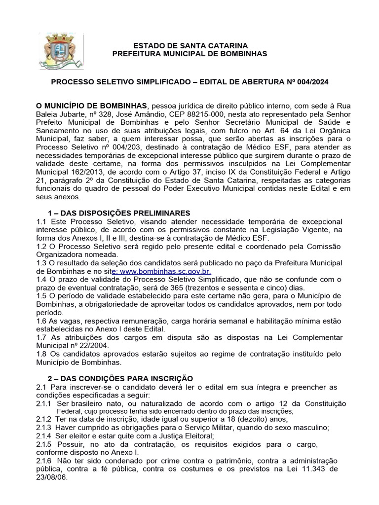 Processo Seletivo Titulos Medico ESF 2 240111 212529 | PDF