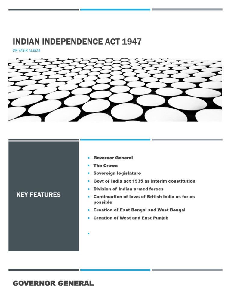 Indian Independence Act Overview | PDF | Government Institutions ...