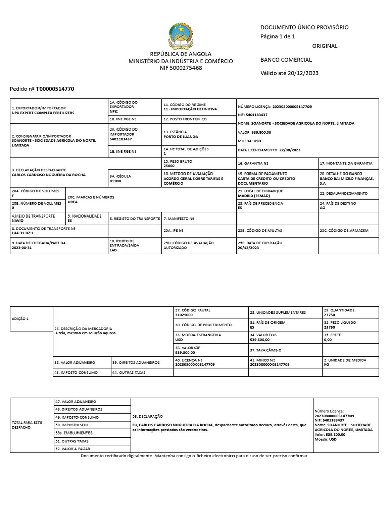 PICE - Plataforma Integrada Do Comércio Externo - Consultar Processo M ...