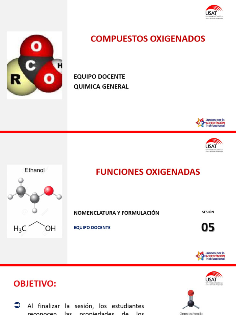 Sesión 5 Compuestos Oxigenados.1 | PDF