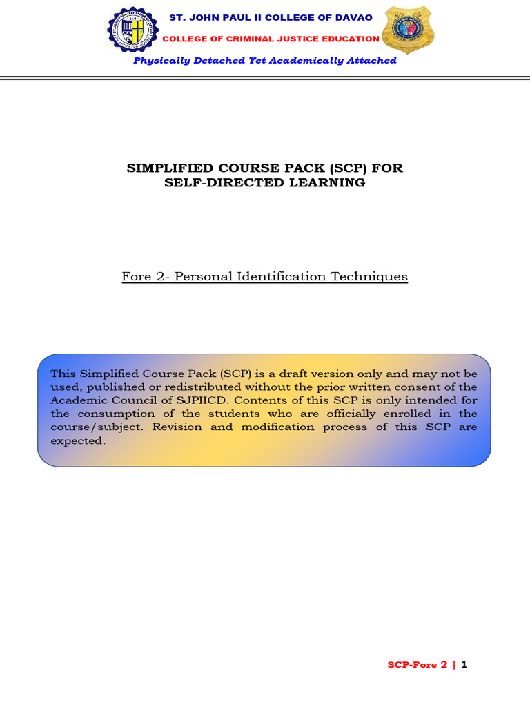 SCP Fore2 | PDF | Fingerprint | Hand