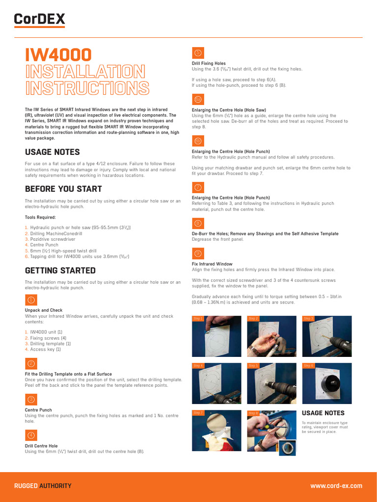 IW4000 Instruction Guide | PDF | Drill | Drilling