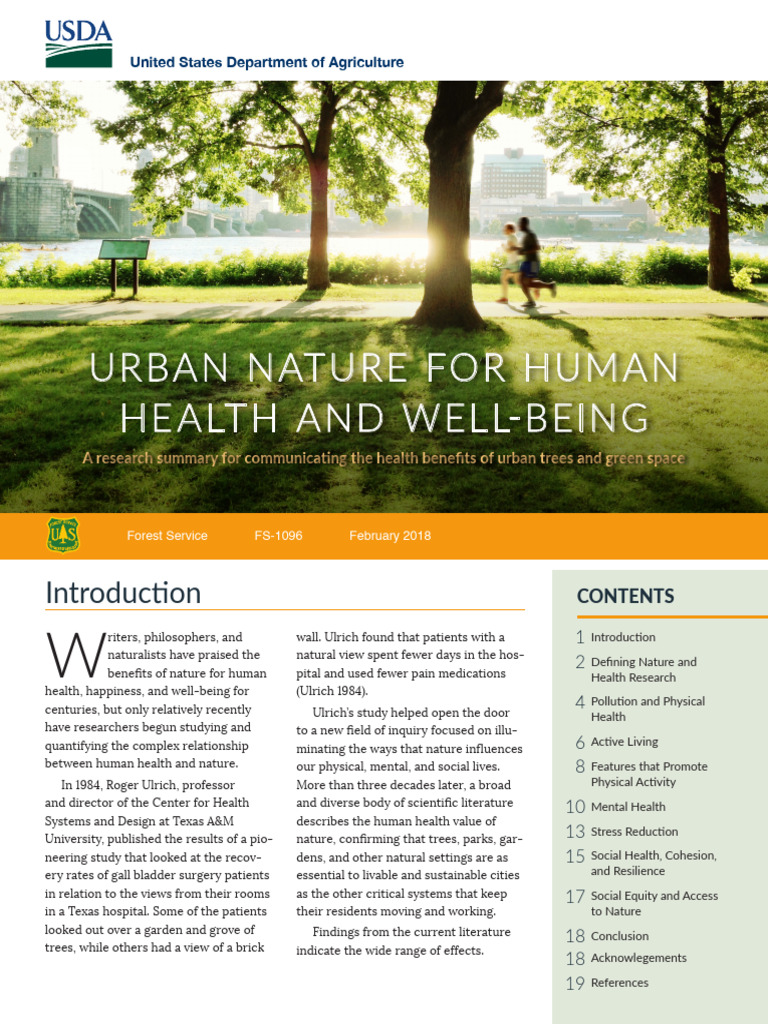 Urban Trees Boost Health Benefits | PDF | Air Pollution | Obesity