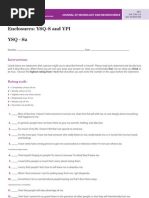 YSQ-S3 Questionnaire | PDF | Psychology | Behavioural Sciences