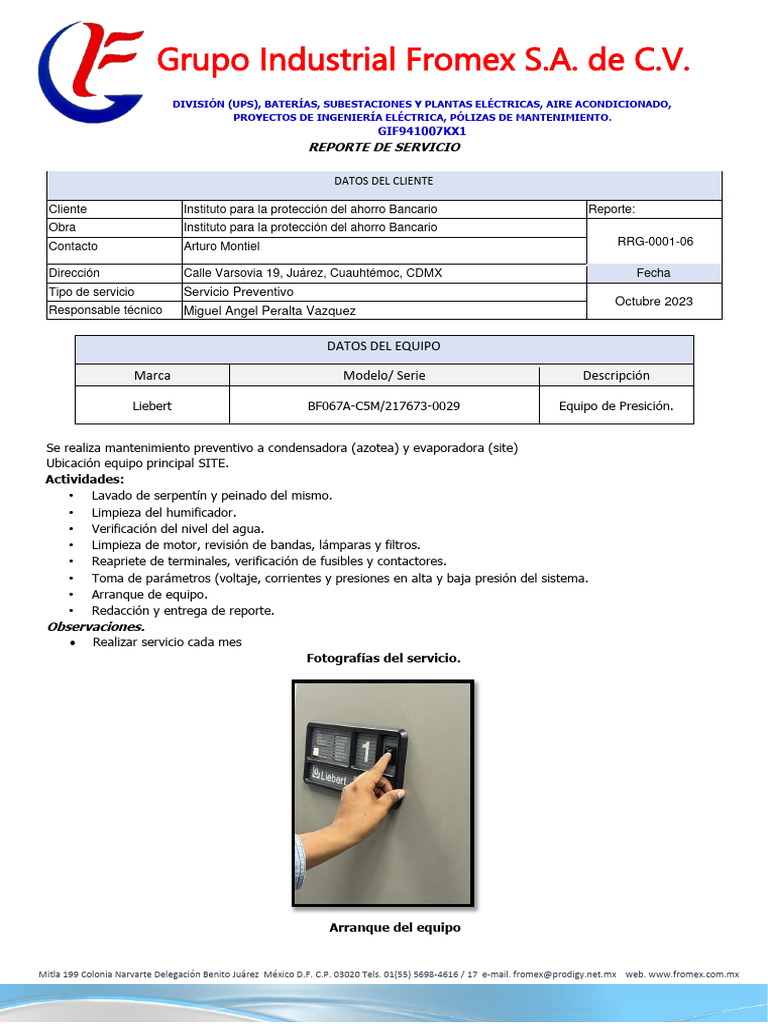 Mantenimiento Preventivo de Aire Acondicionado | PDF | Bienes ...