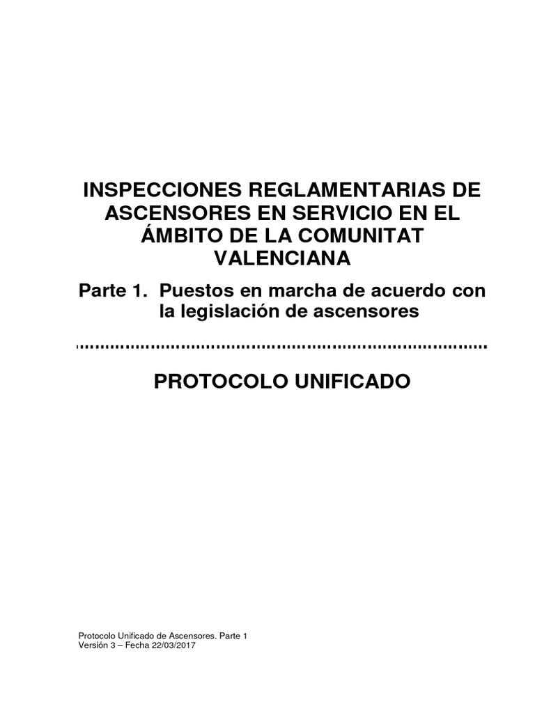 Protocolo Ascensores Limpio | PDF | Ascensor | Bienes manufacturados