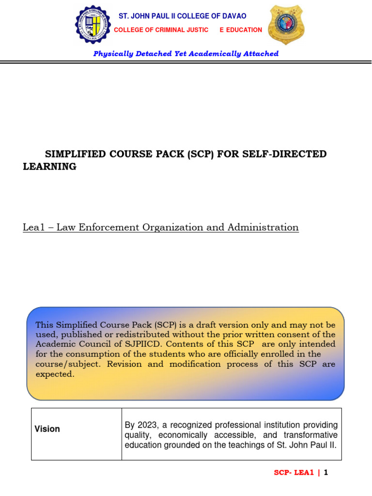 SCP LEA1 | PDF | Police | Crimes