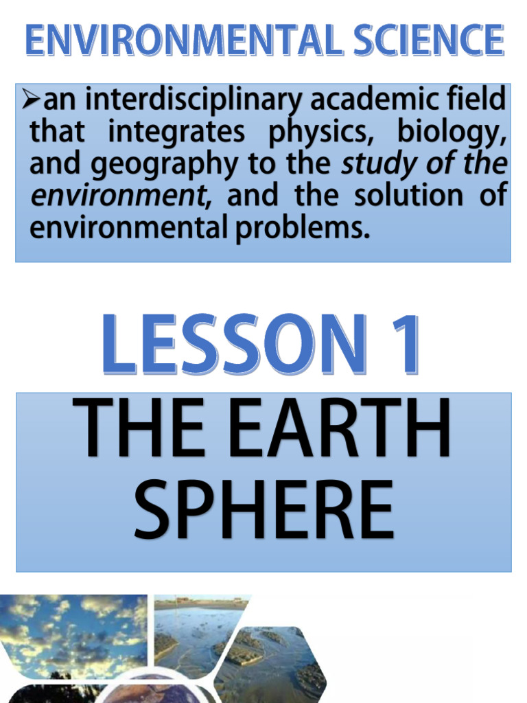 Lesson 1 - Spheres of The Earth | PDF