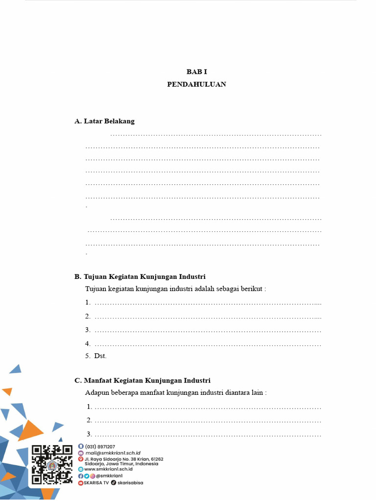 Contoh Isi Laporan KI - 2024 | PDF