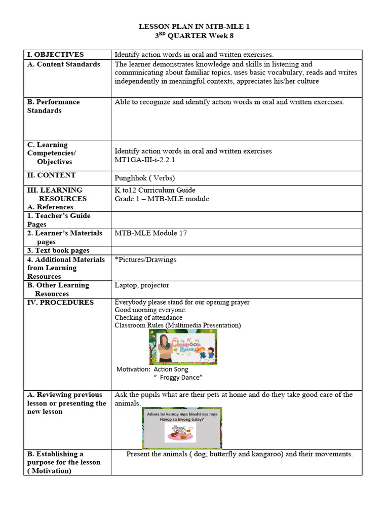 Q3 - COT - LP - MTB-MLE 1 Week2 | PDF | Learning | Teachers