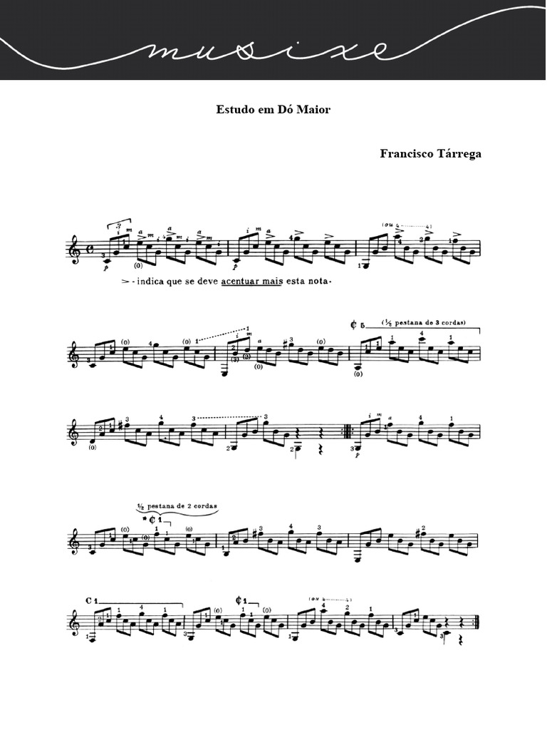 Estudo em Do Tarrega | PDF