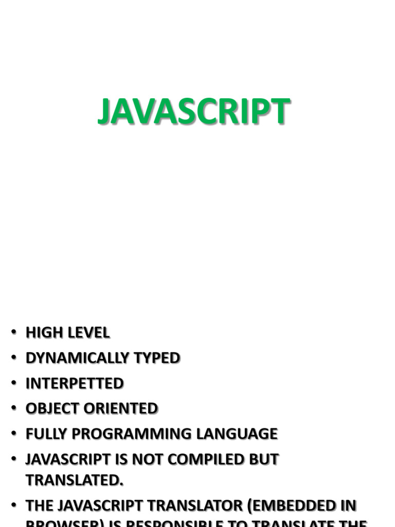 Java Script | PDF | Control Flow | Dynamic Web Page
