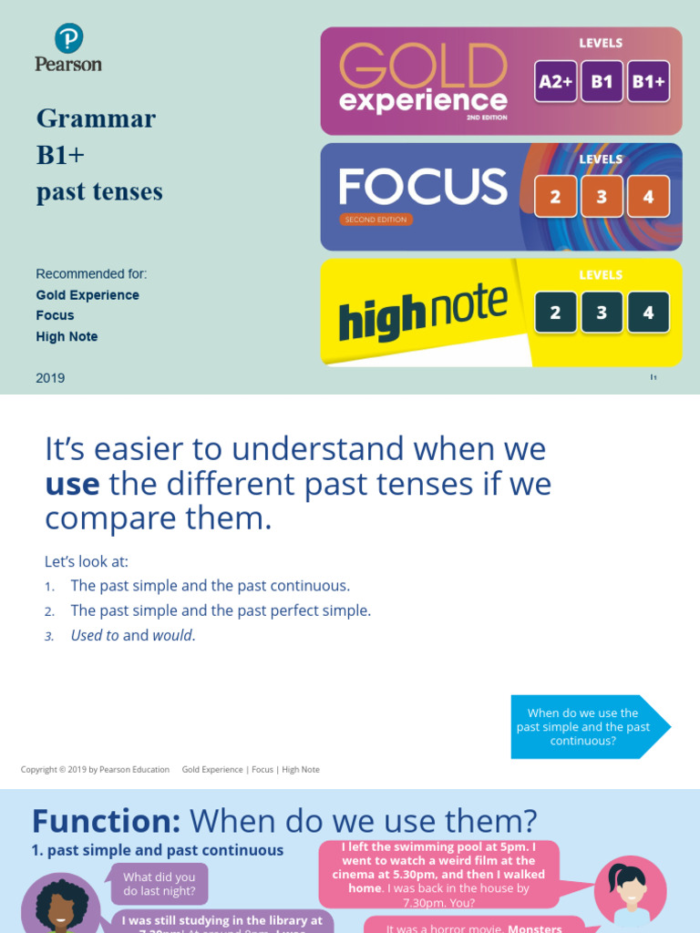 Grammar B1+_2 Past Tenses | PDF | Verb | Language Families