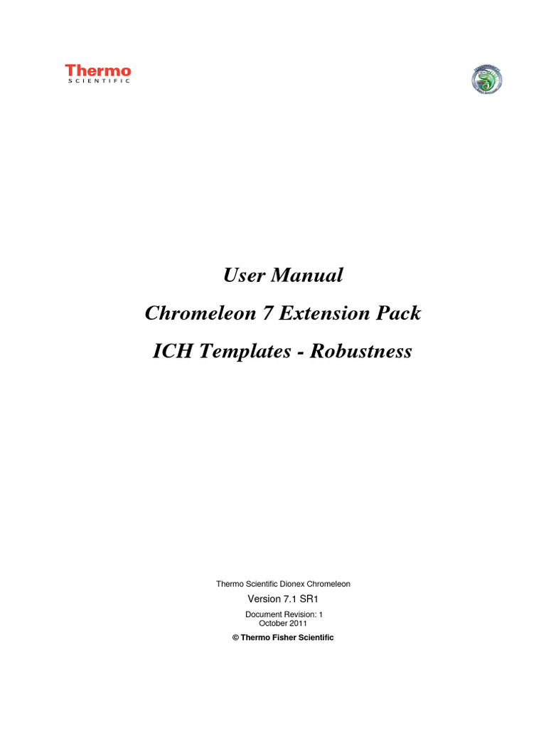 ICH Robustness - User Manual | PDF | Page Layout | Robust Statistics