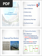 Module 7 - Method of Members | PDF | Truss | Force