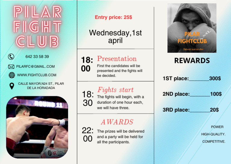Fight Club Competition Details | PDF