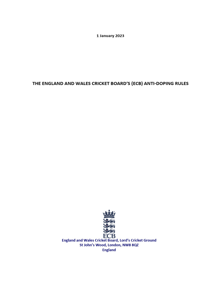 Anti Doping Rules 2023 VF | PDF | Burden Of Proof (Law) | Evidence (Law)
