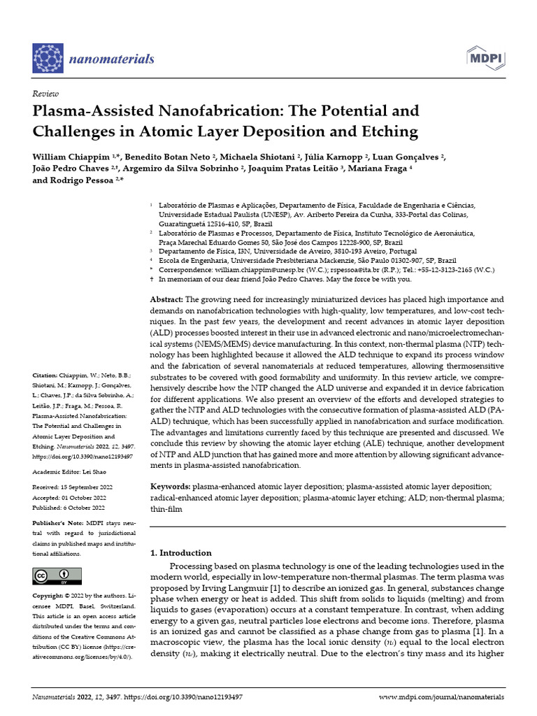 MDPI - Nanomaterials2022 | PDF | Science & Mathematics