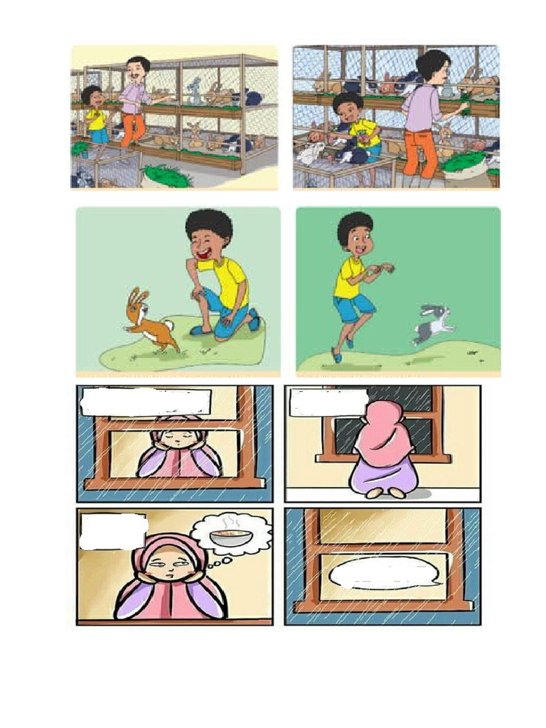 Cerita Bergambar Ide Pkok | PDF