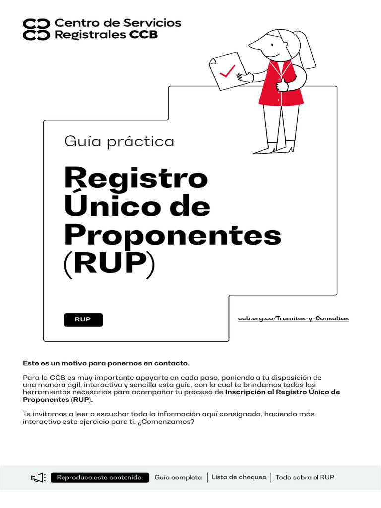 Guía para Inscripción en el RUP | PDF | Finanzas y dinero