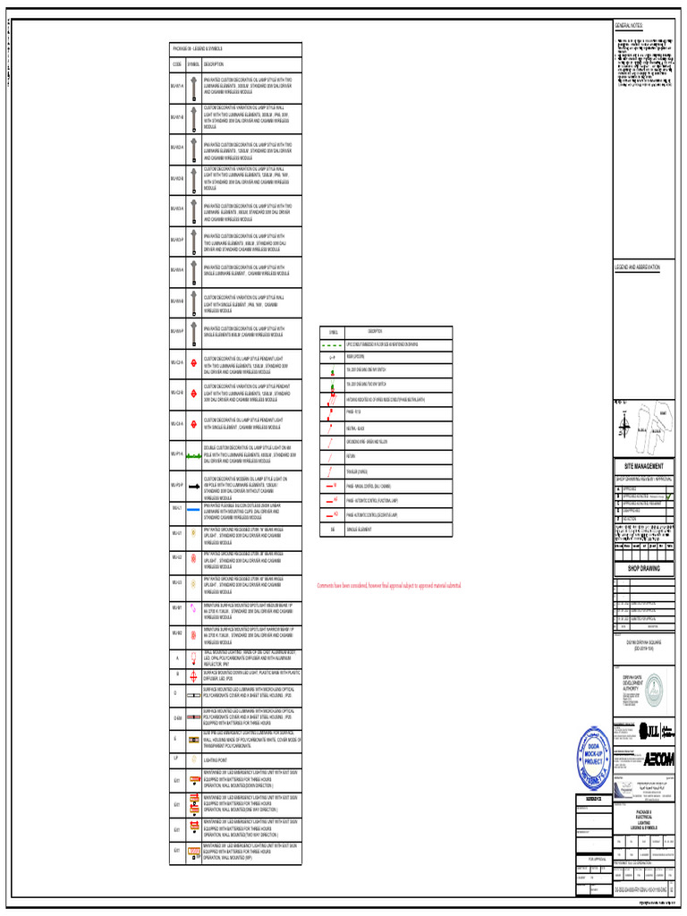 Custom Decorative Lighting Symbols Guide | PDF