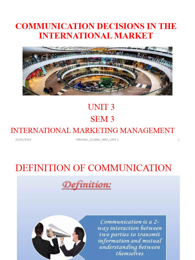 International Marketing Communication Strategies | PDF | Marketing ...