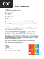 Cover Letter Format For Journal Submission | PDF | Academic Journal ...