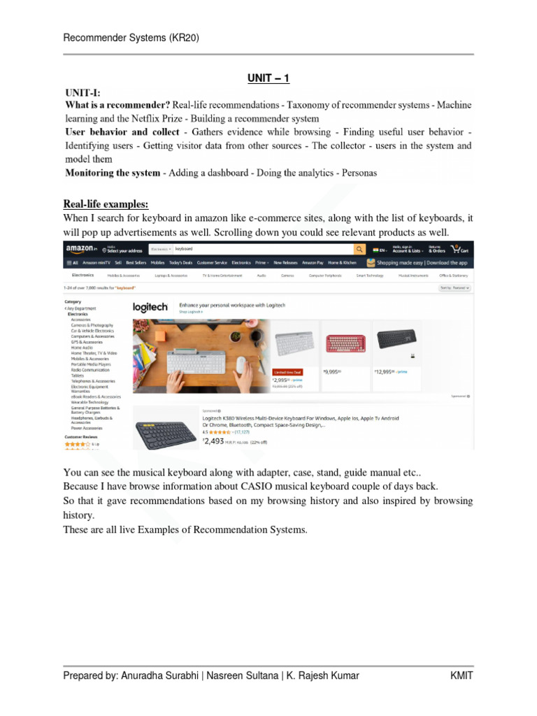 RS - Unit 1 Notes | PDF