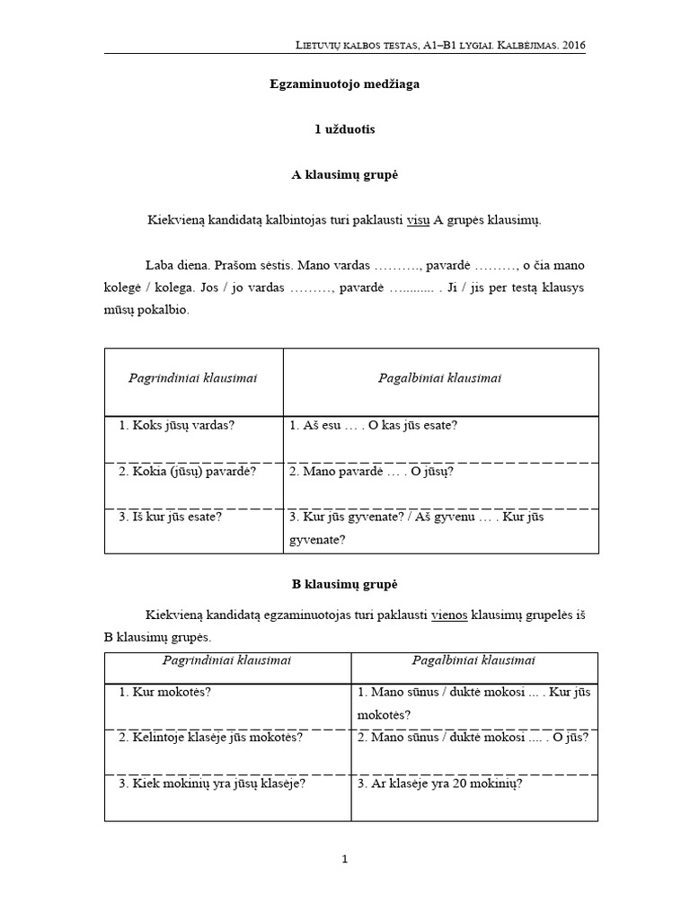 1uzduotis Pavyzdys | PDF
