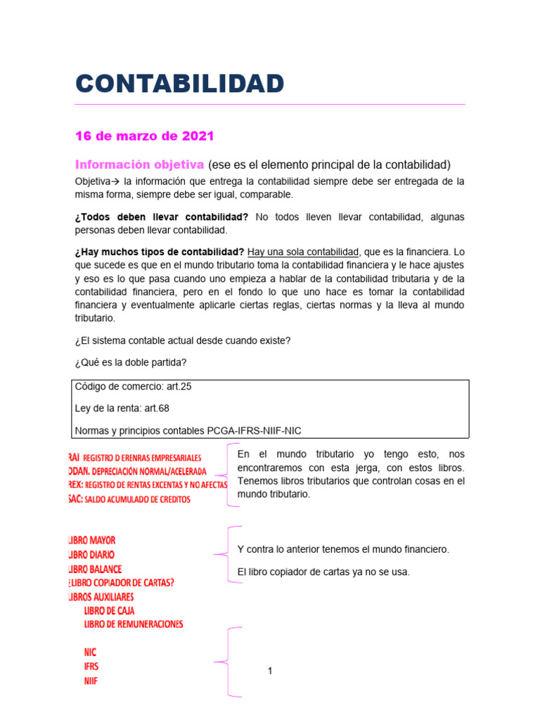 CONTABILIDAD | PDF | Contabilidad | normas internacionales de INFORMACION FINANCIERA