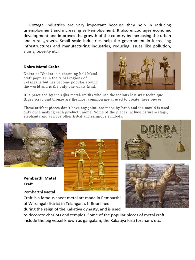 Dokra and Pembarthi Metal Crafts Overview | PDF