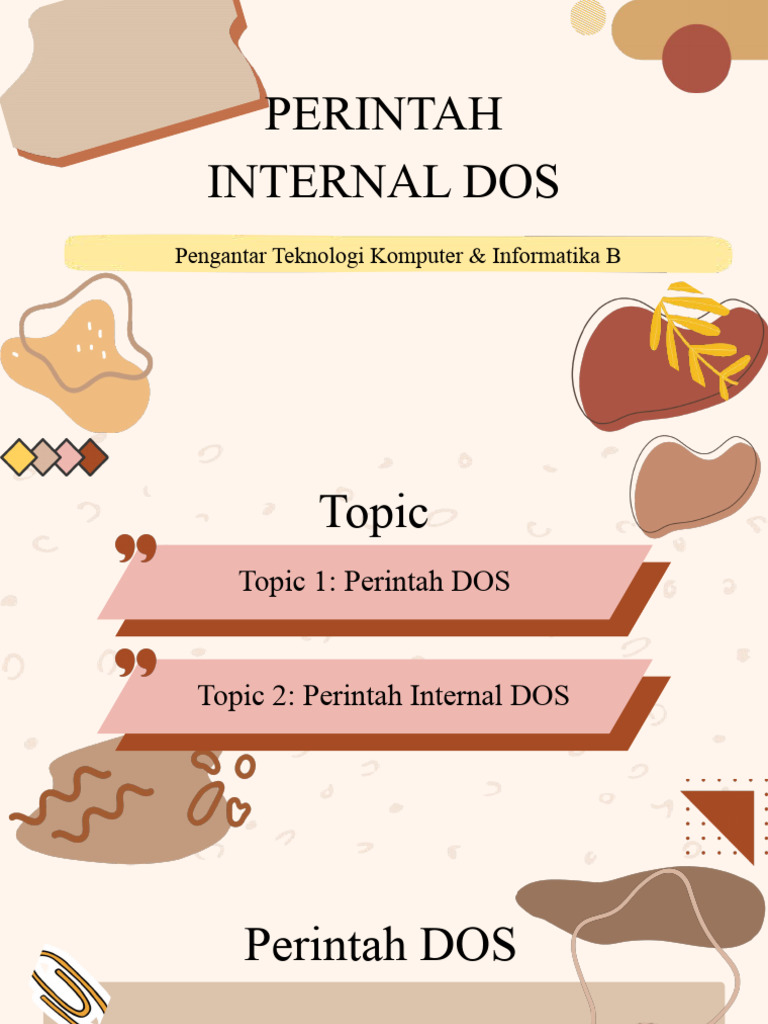 Perintah Internal DOS | PDF