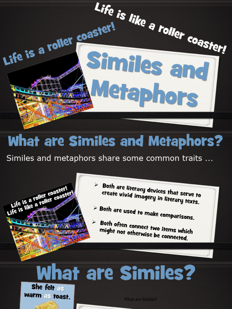 Similes and Metaphors Powerpoint | PDF