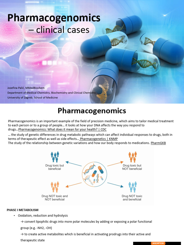 Pharmacogenomics - Clinical Cases 2023 | PDF