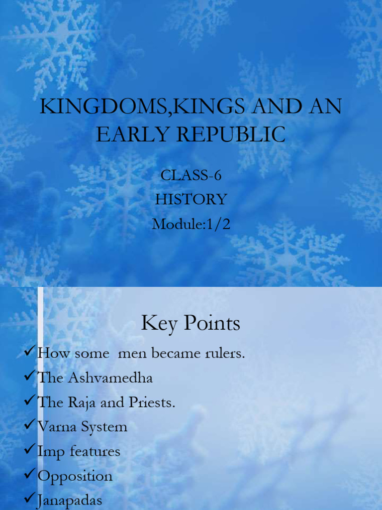 Vi His L05 M01 Kings Kingdoms and Early Republics PPT | PDF | Ancient India