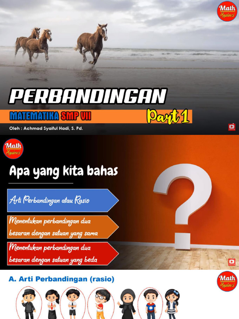 Materi Perbandingan Kelas Vii Genap | PDF