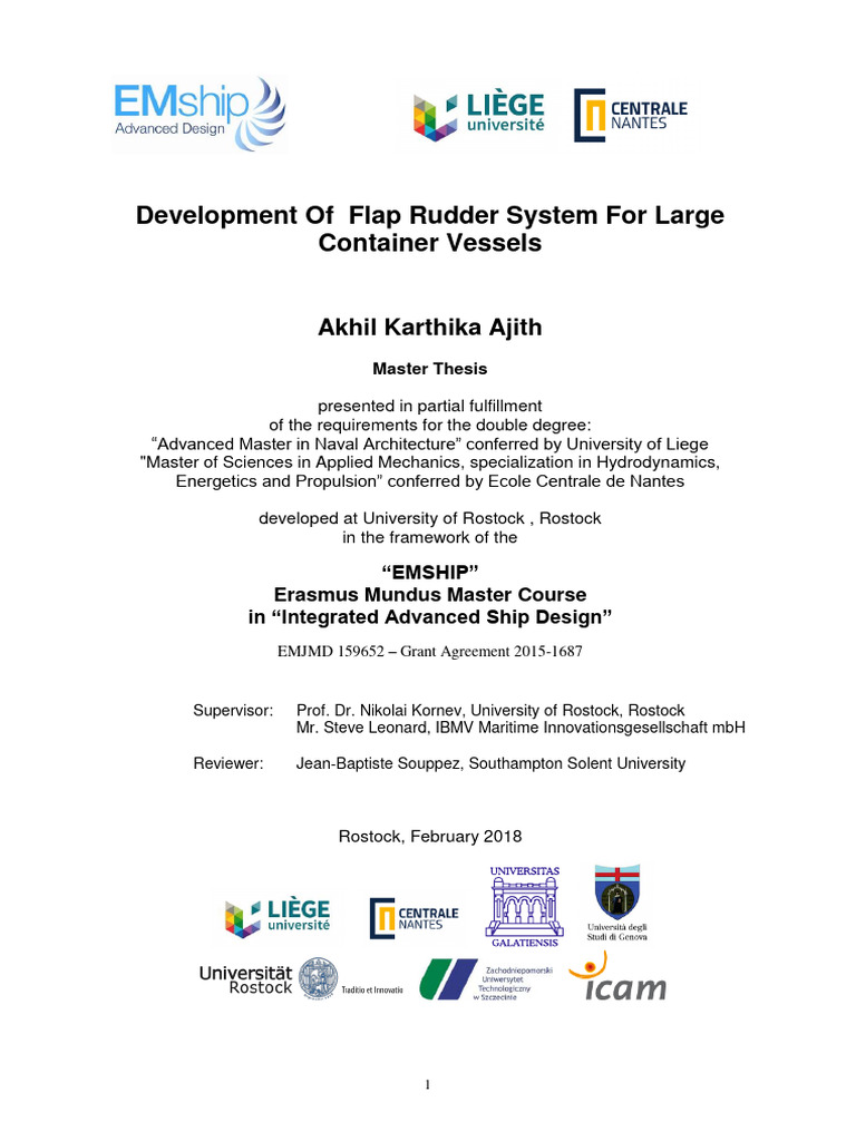 Karthika Akhil Ajith Master - Thesis - Report - URO | PDF | Drag (Physics) | Lift (Force)