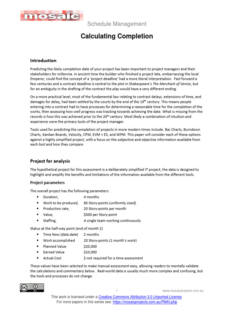 P217 Calculating Completion | PDF