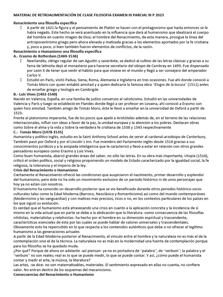 FI Presc Mat Retroalim EXAMEN III Parc III P | PDF | René Descartes ...