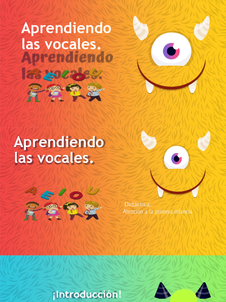 Aprendiendo Las Vocales MONSTRUOS | PDF | Fonética