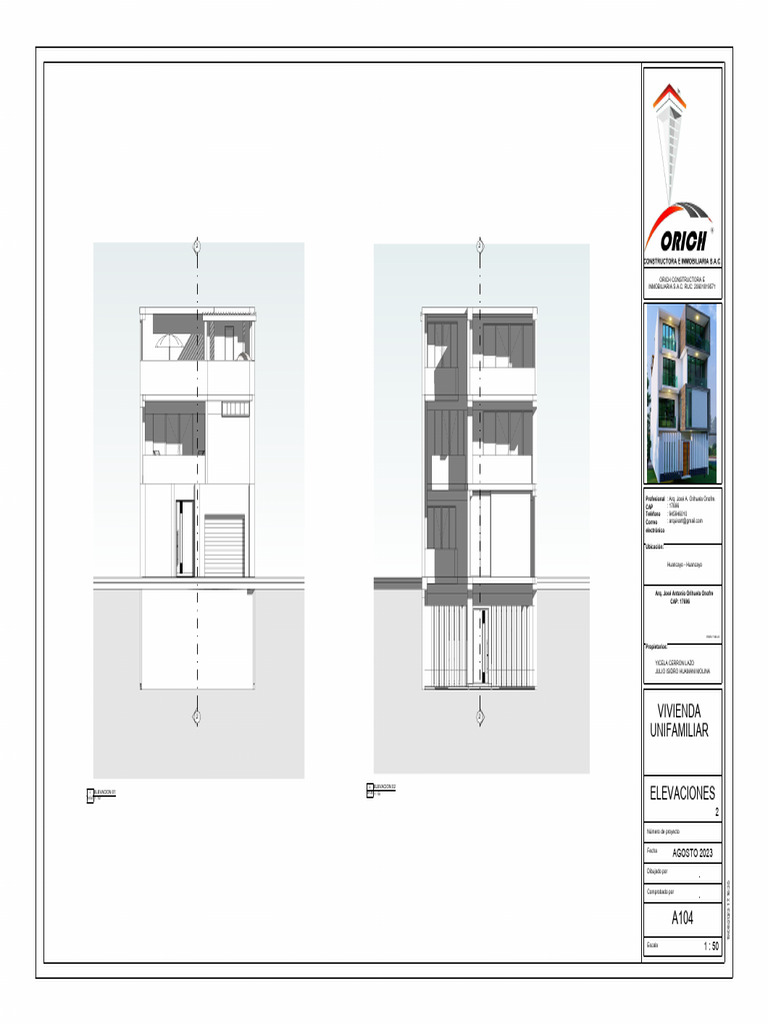 EUCALIPTOF - Plano - A104 - ELEVACIONES | PDF