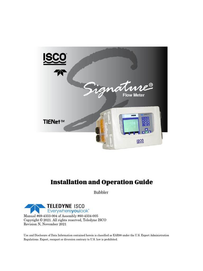 Signature Flowmeter User Manual | PDF | Power Supply | Electrical Connector