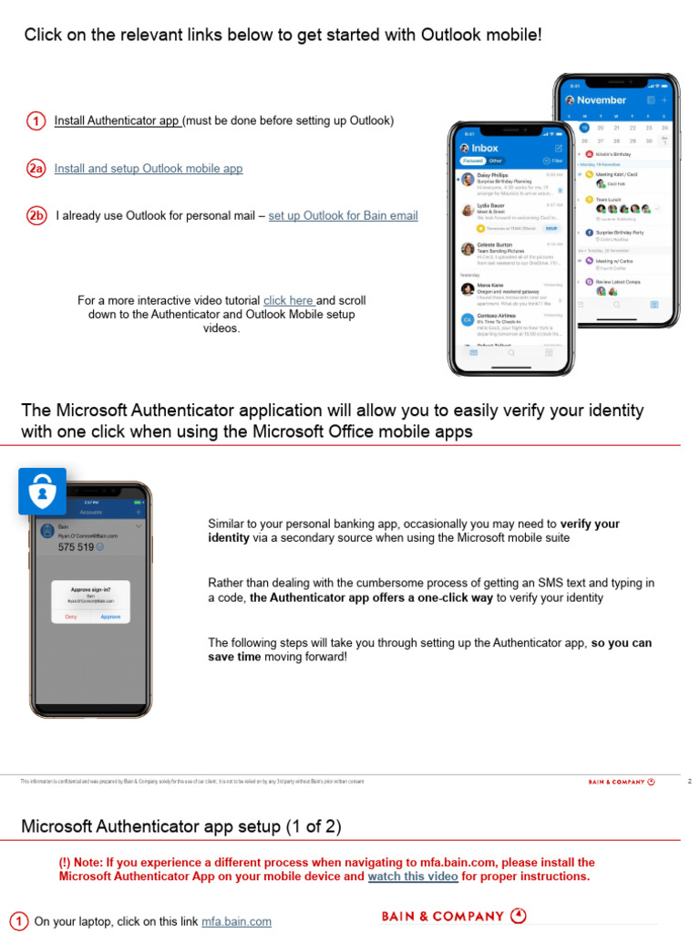 Outlook Mobile Setup Instructions | PDF | Mobile App | Microsoft Outlook
