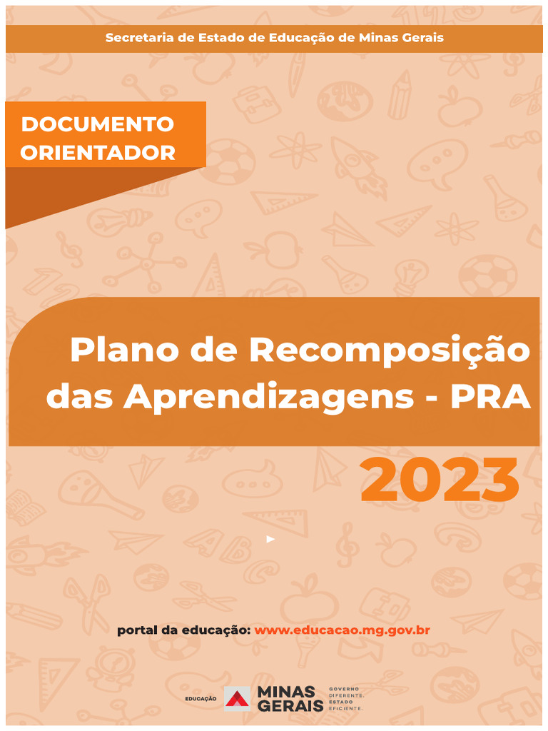2023 Documento Orientador PRA | PDF | Pedagogia | Aprendizado