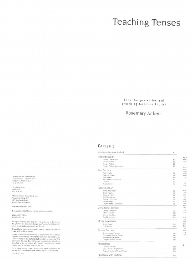 Aitken - Teaching Tenses | PDF