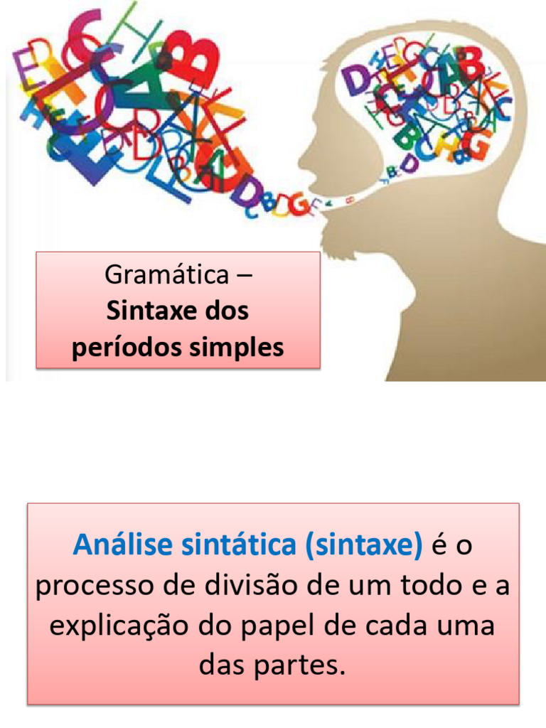 Sintaxe Dos Períodos Simples Termos Da Oração | PDF